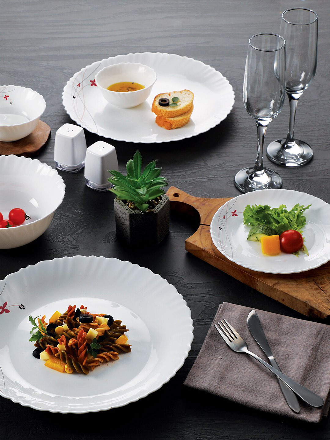 Buy Cello Dazzle Set Of 13 Microwave And Dishwasher Safe Lush Fiesta ...