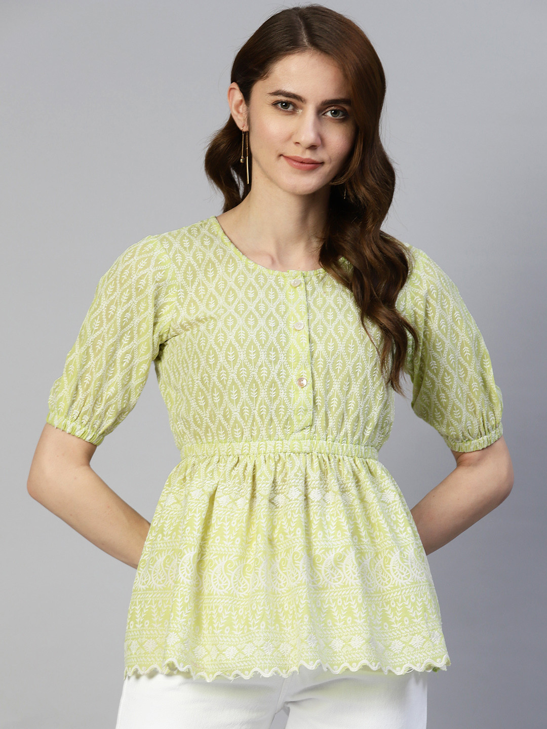 Buy JAINISH Embroidered Empire Top - Tops for Women 22034844 | Myntra