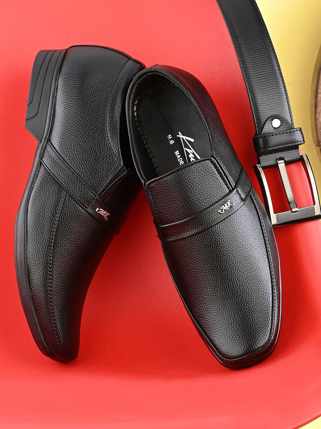 Buy Knoos Men Textured Formal Loafers - Formal Shoes for Men 22039194 ...