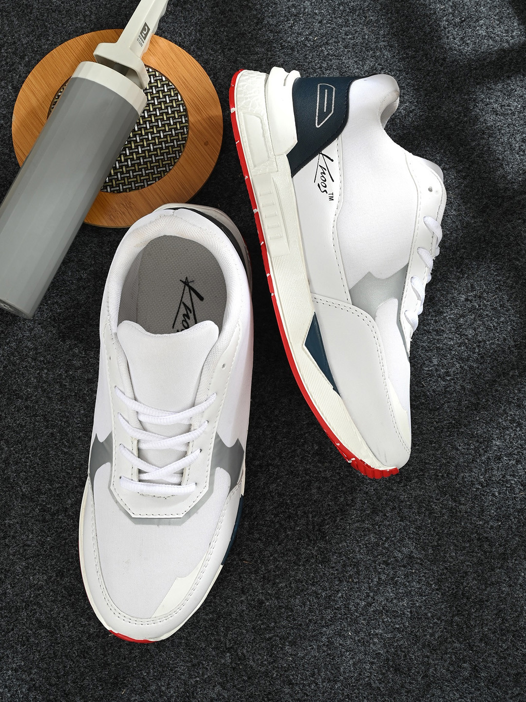 Buy Knoos Men Colorblocked Comfort Insole Mesh Sneakers - Casual Shoes ...