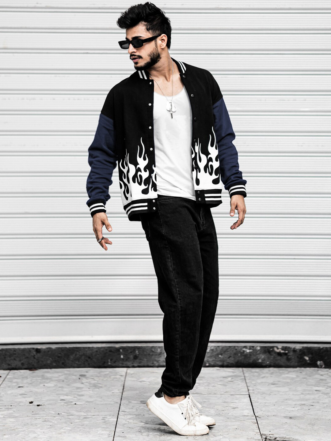 Buy Powerlook Men Abstract Printed Organic Cotton Overize Drop Shoulder ...