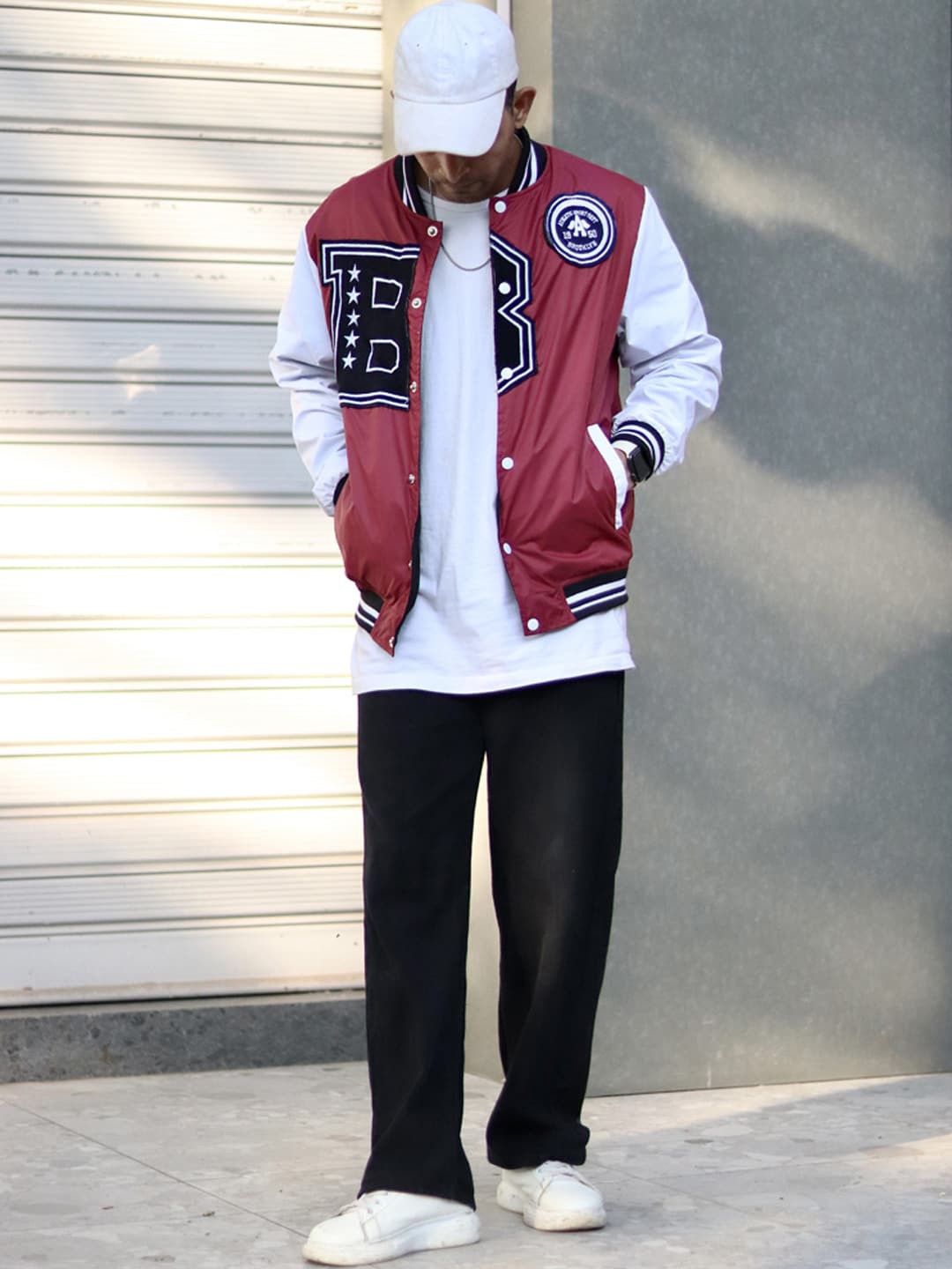 Buy Powerlook Stand Collar Reversible Varsity Jacket - Jackets for Men ...