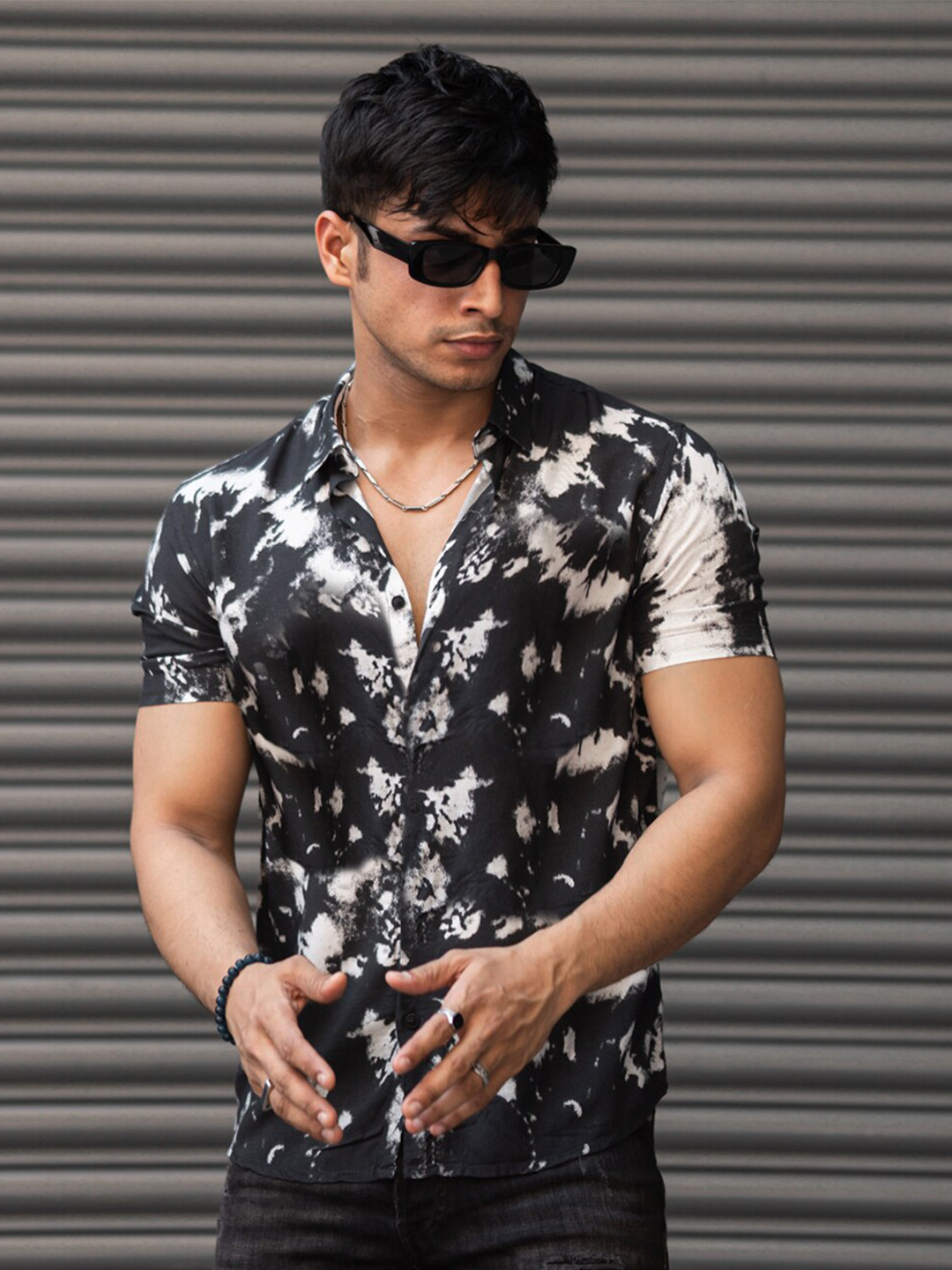 Buy Powerlook Slim Fit Abstract Printed Casual Shirt - Shirts for Men ...