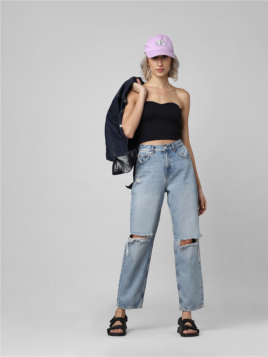 Buy ONLY Sweetheart Neck Tube Crop Top - Tops for Women 22040818 | Myntra