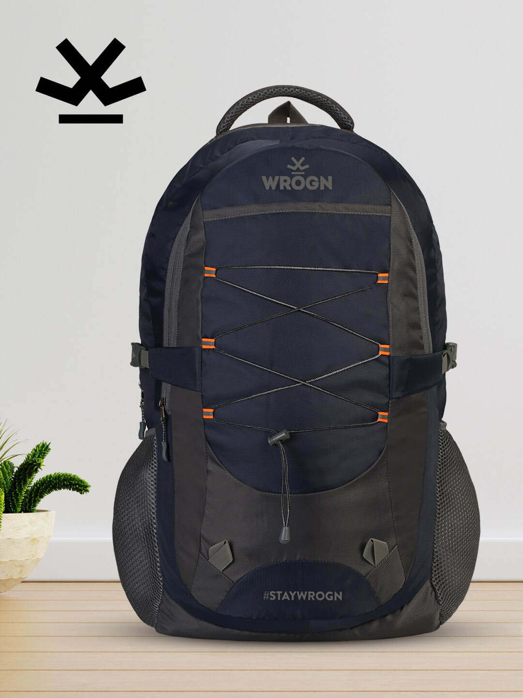 Buy WROGN Brand Logo Water Resistant Laptop Backpack - Backpacks for ...