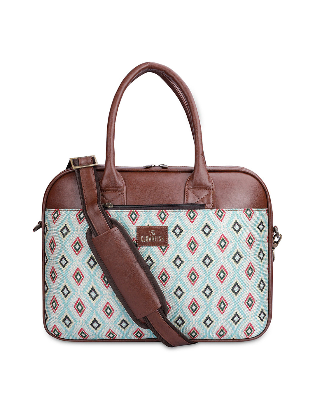 Buy THE CLOWNFISH Printed Jute Laptop Bag - Laptop Bag for Unisex ...