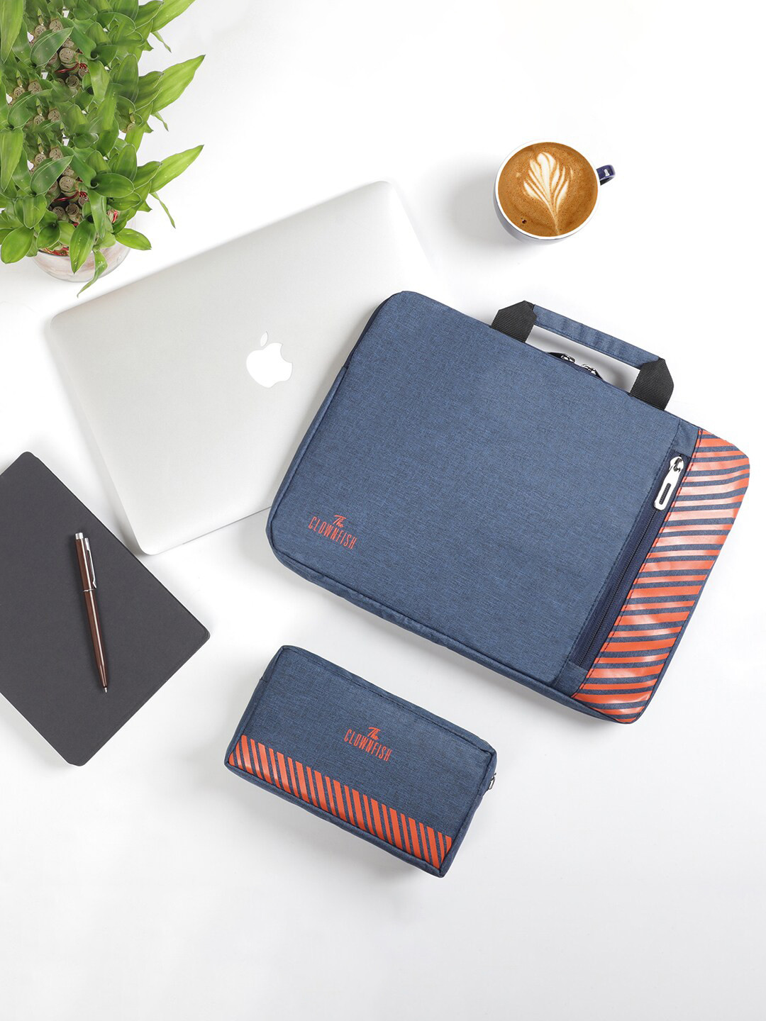 Buy THE CLOWNFISH Rex & Scholar Solid Laptop Sleeve With Pouch - Laptop ...