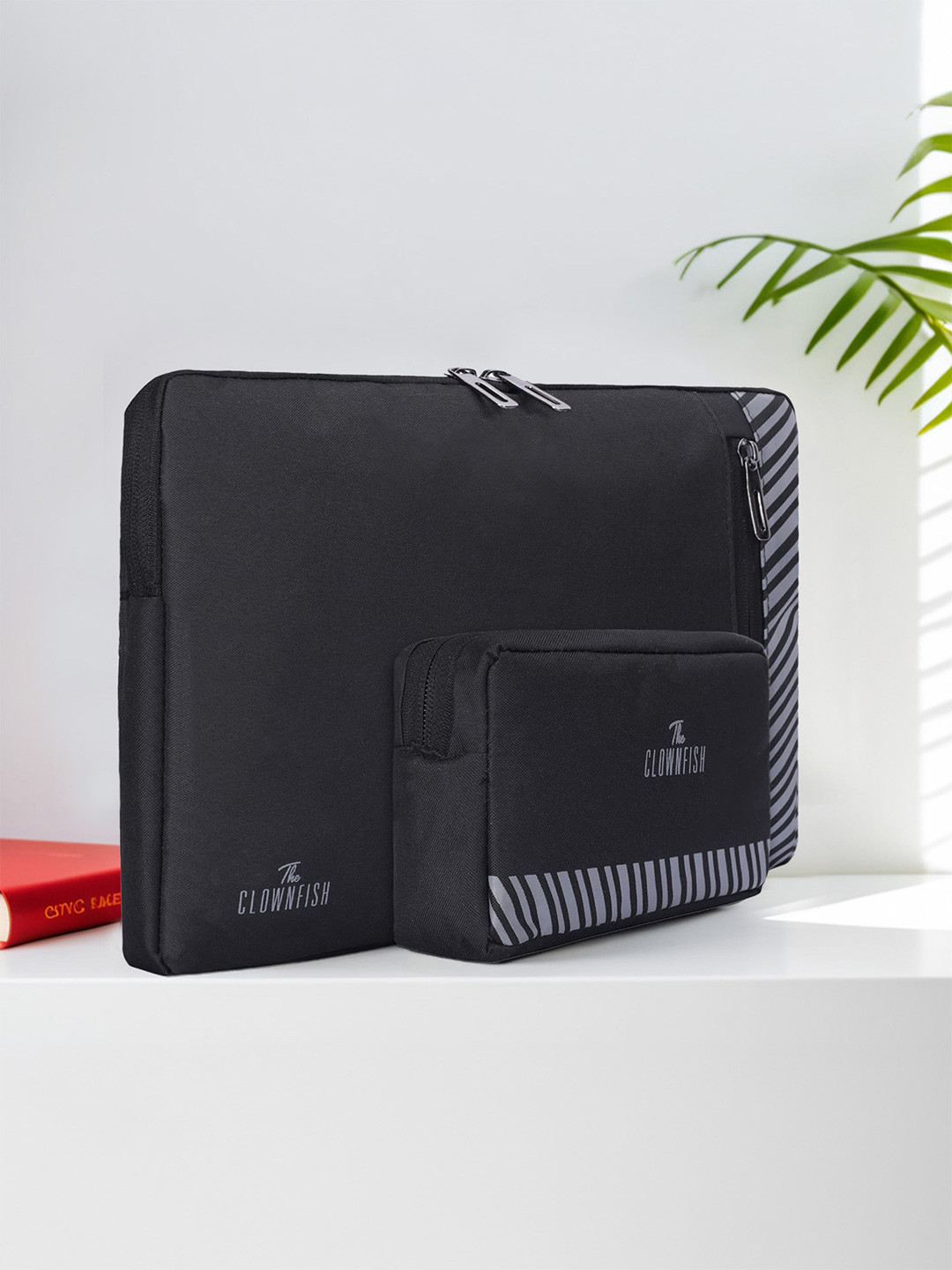 Buy THE CLOWNFISH Algo Solid Laptop Sleeve With Pouch - Laptop Bag for ...