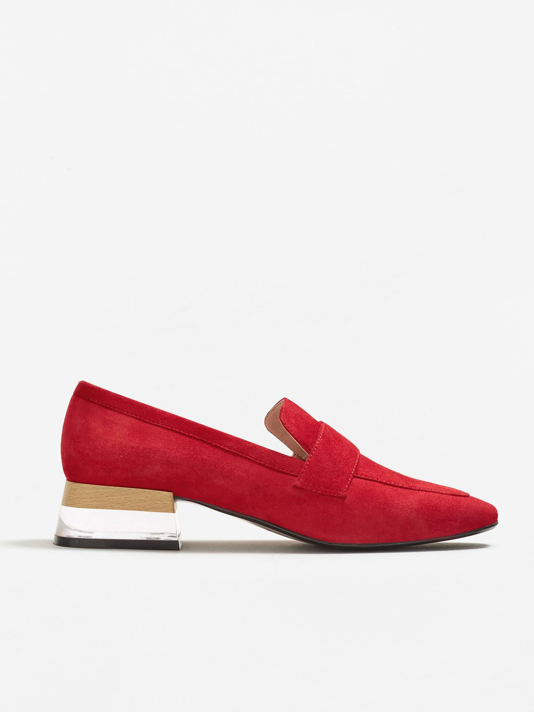 Buy MANGO Women Red Suede Solid Pumps - Heels for Women 2206548 | Myntra