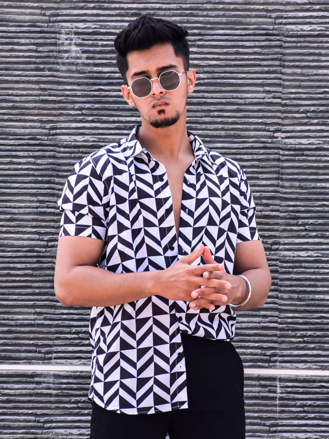 Buy Powerlook Geometric Printed Casual Shirt - Shirts for Men 22071480 ...