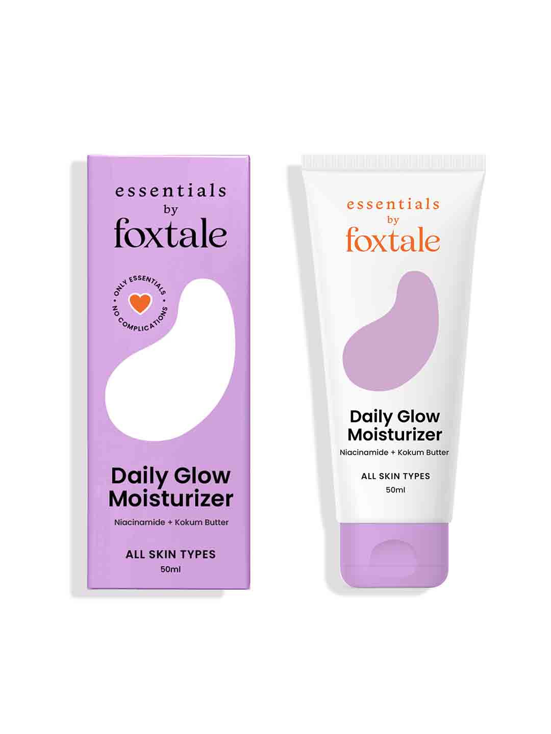 Buy FoxTale Daily Glowing Face Moisturiser 50ml - Skin Care Combo for ...