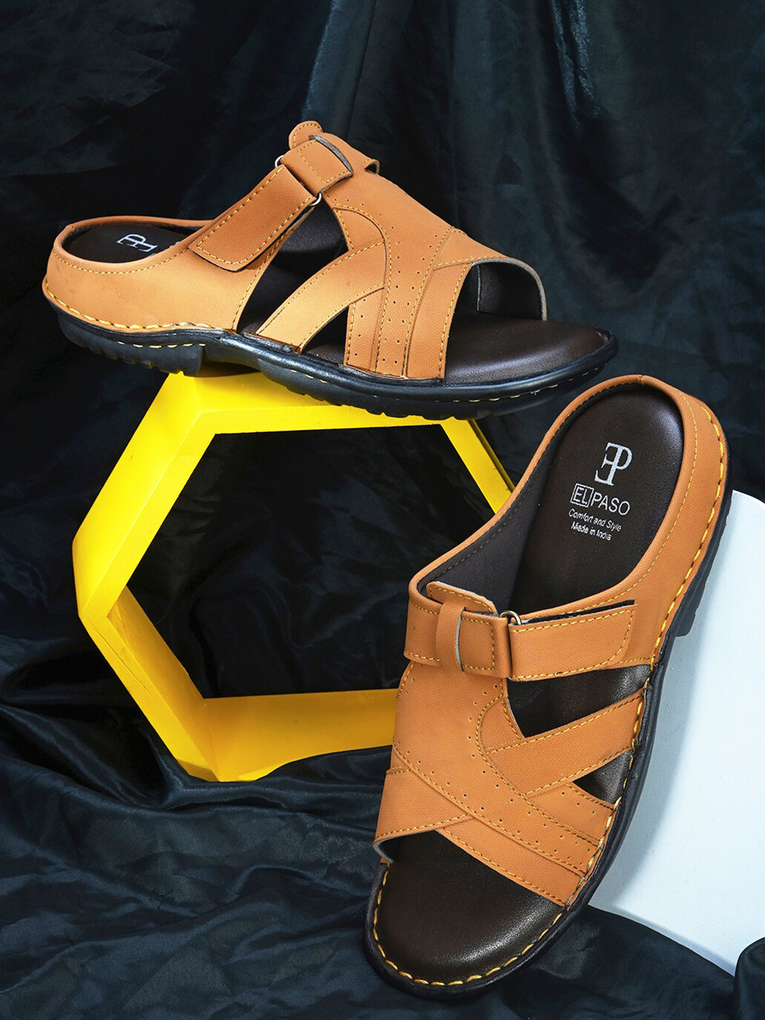 Buy El Paso Men Open Toe Comfort Sandals - Sandals for Men 22076858 ...