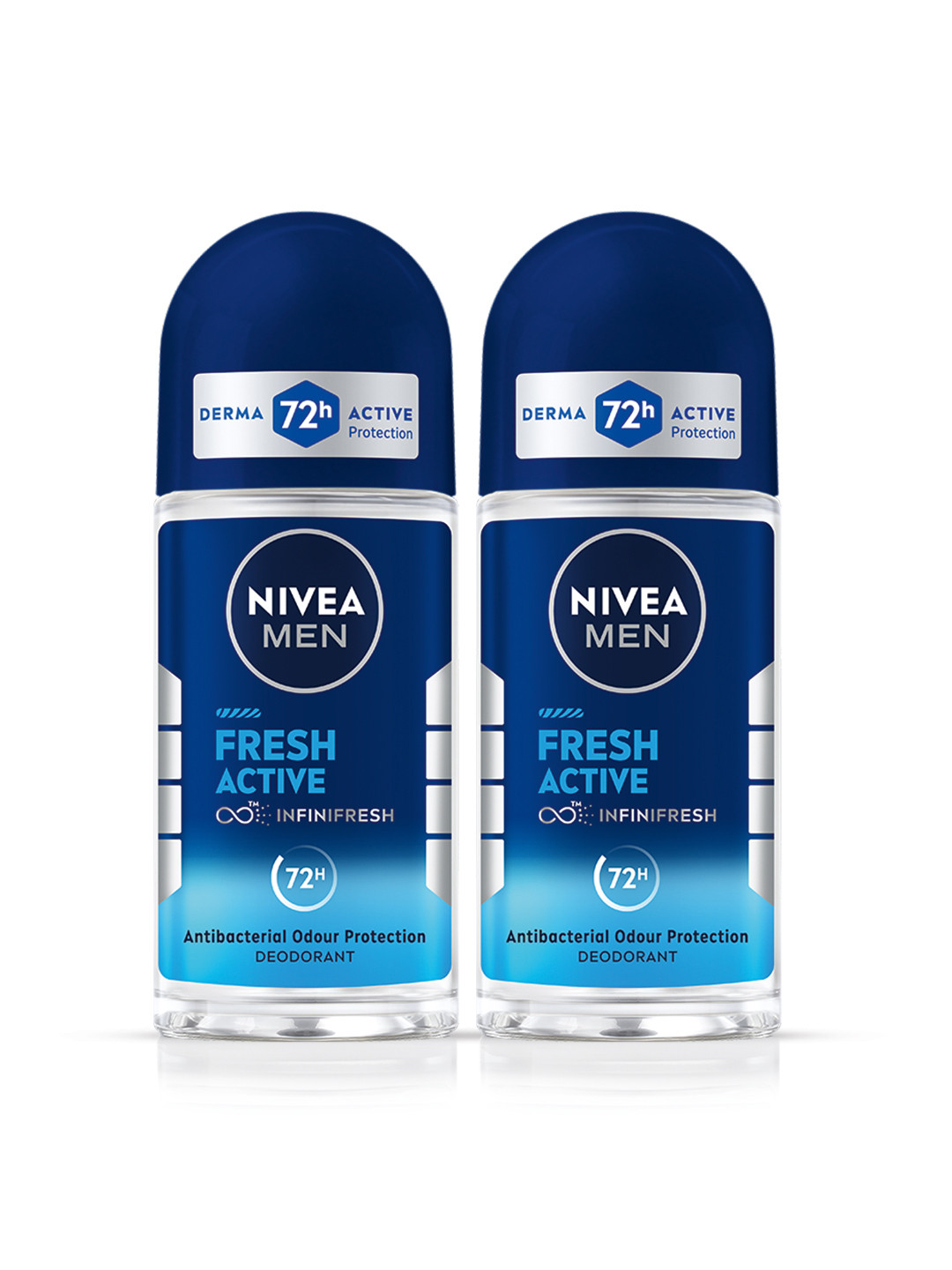 Buy Nivea Men Set Of 2 Fresh Active Deo Roll On With 72H Odor ...