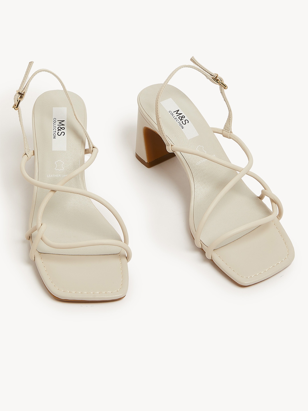 Buy Marks & Spencer Open Toe Leather Block Heels With Buckles - Heels ... Buy Marks & Spencer Open Toe Leather Block Heels With Buckles - Heels ...