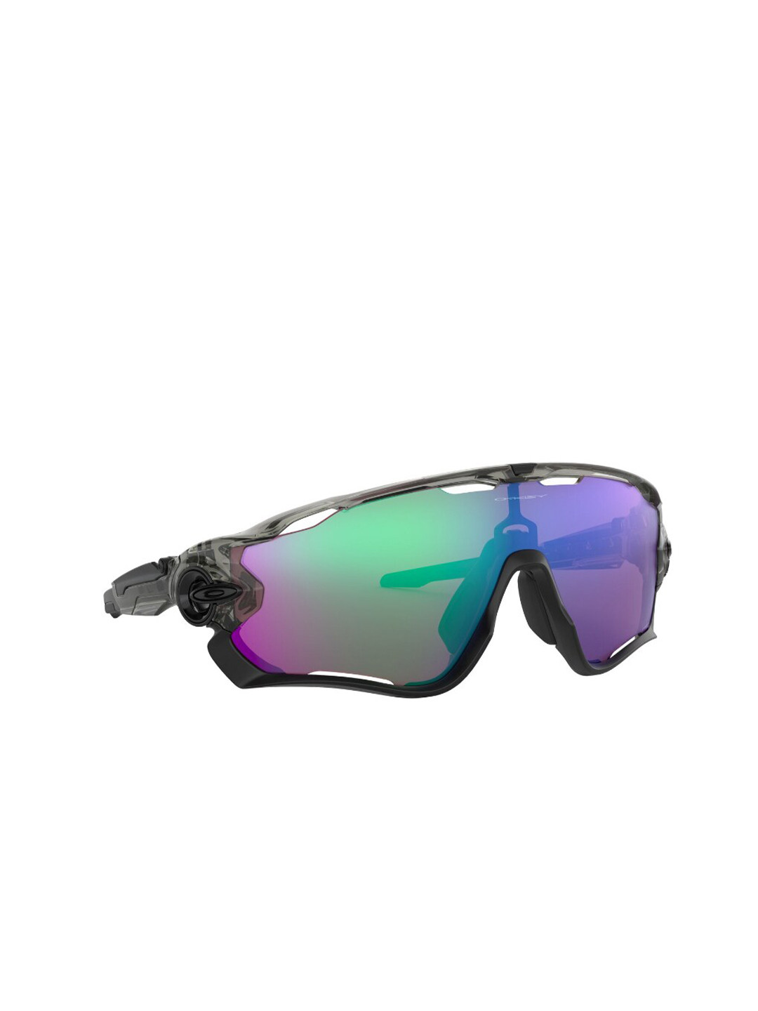 Buy OAKLEY Men UV Protected Green Lens Rectangle Sunglasses ...