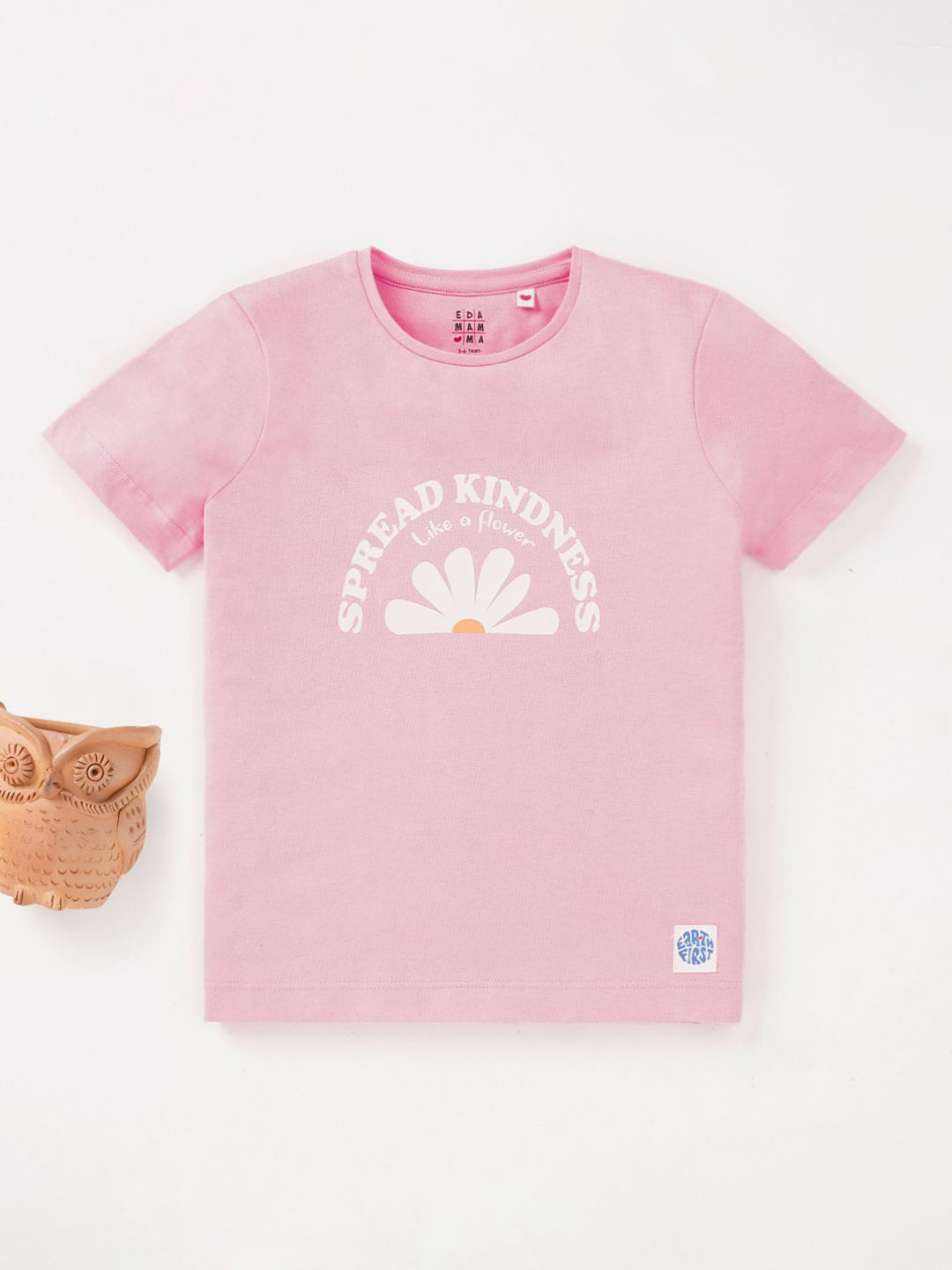 Buy Ed A Mamma Girls Typography Printed Cotton T Shirt - Tshirts for ...