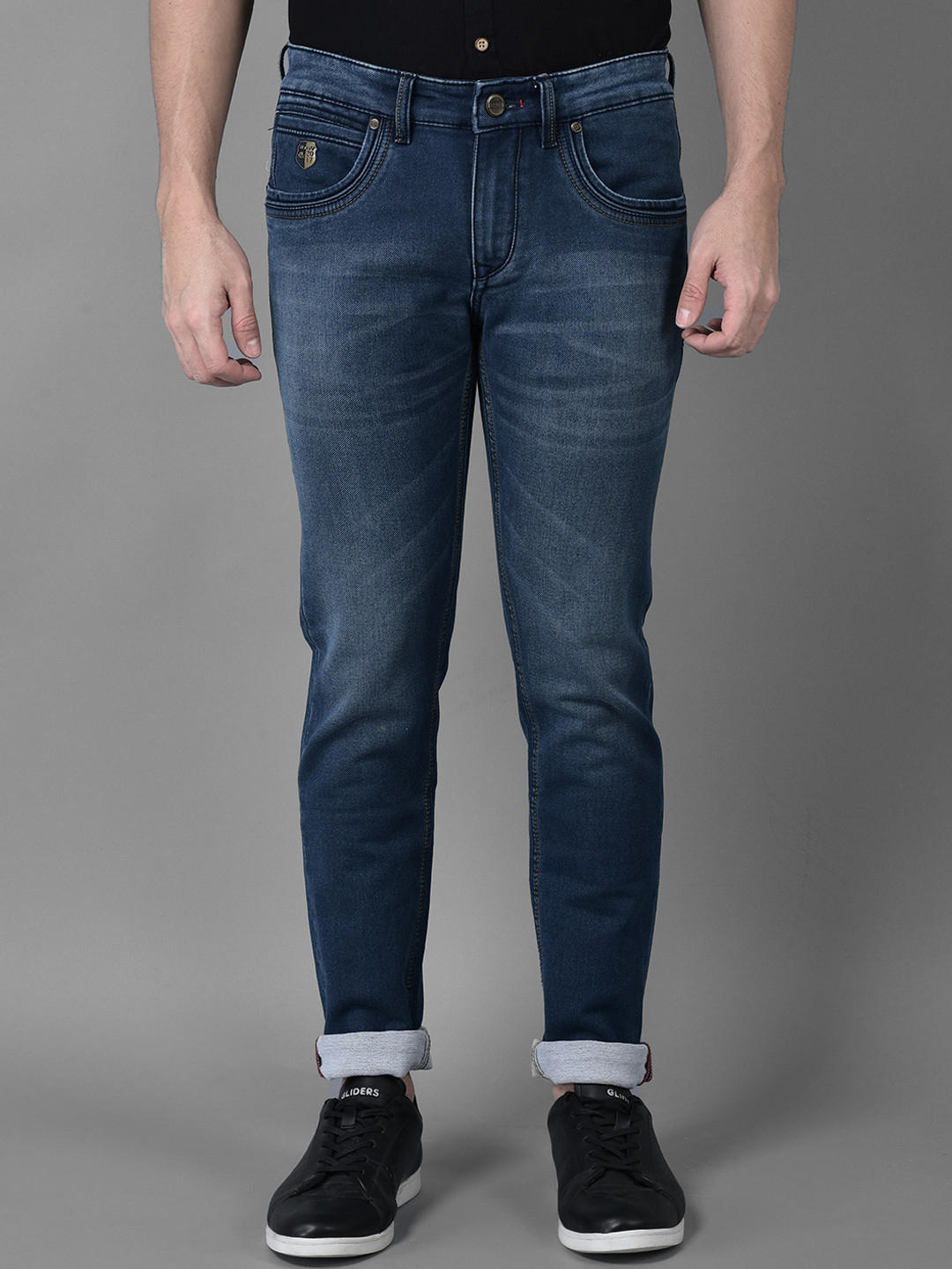 Buy American Archer Men Smart Skinny Fit Low Rise Light Fade ...