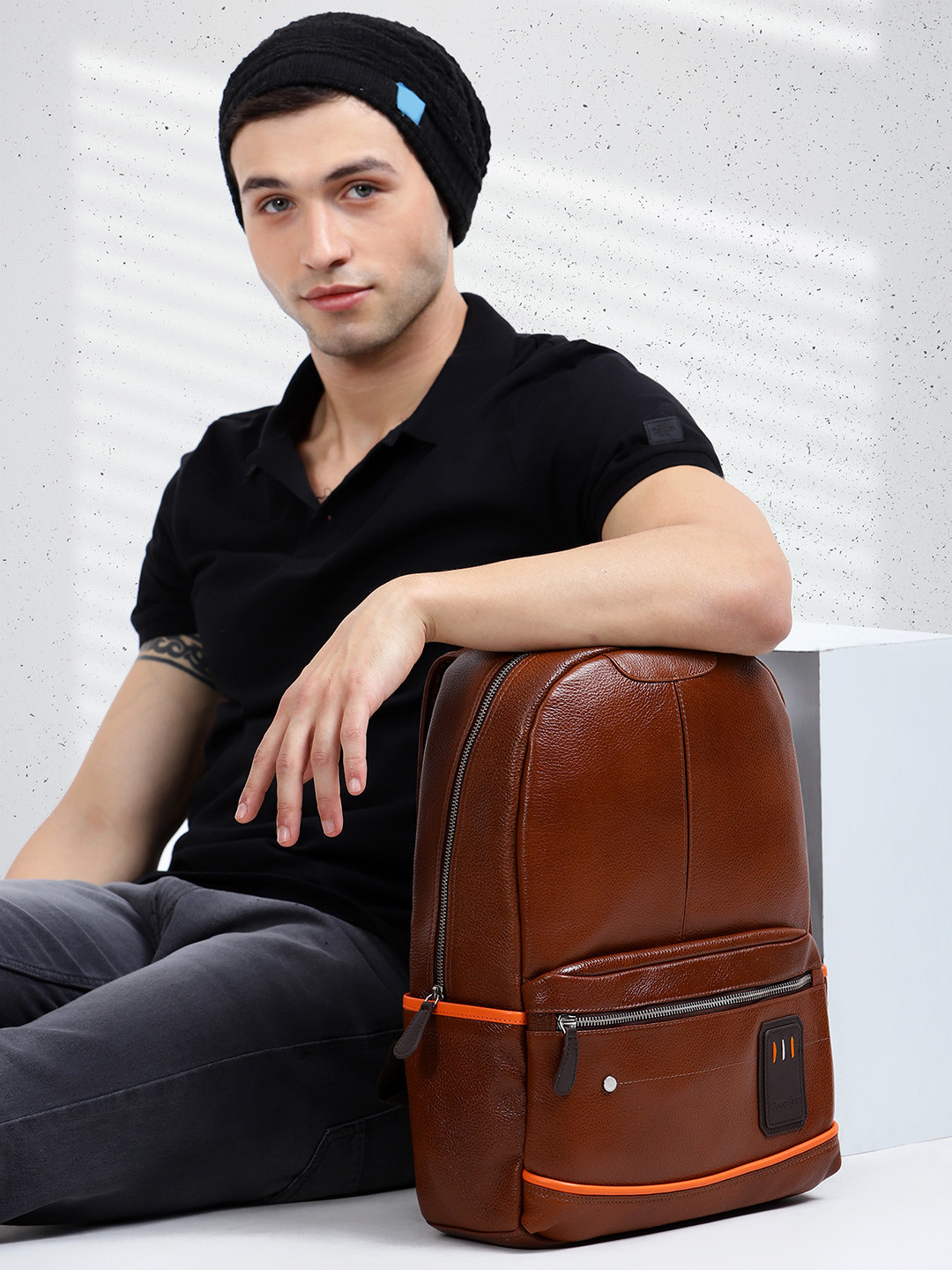 Buy Tortoise Agusto Unisex Genuine Leather Backpack - Backpacks for Men ...