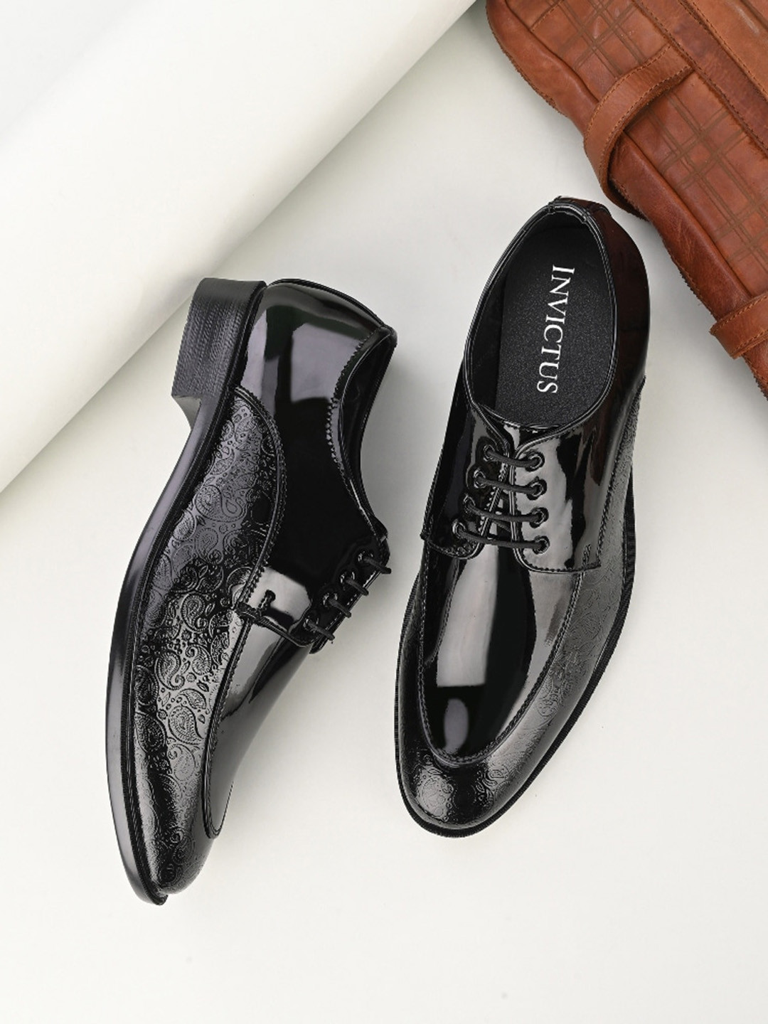 Buy INVICTUS Men Textured Formal Derbys - Formal Shoes for Men 22103612 ...