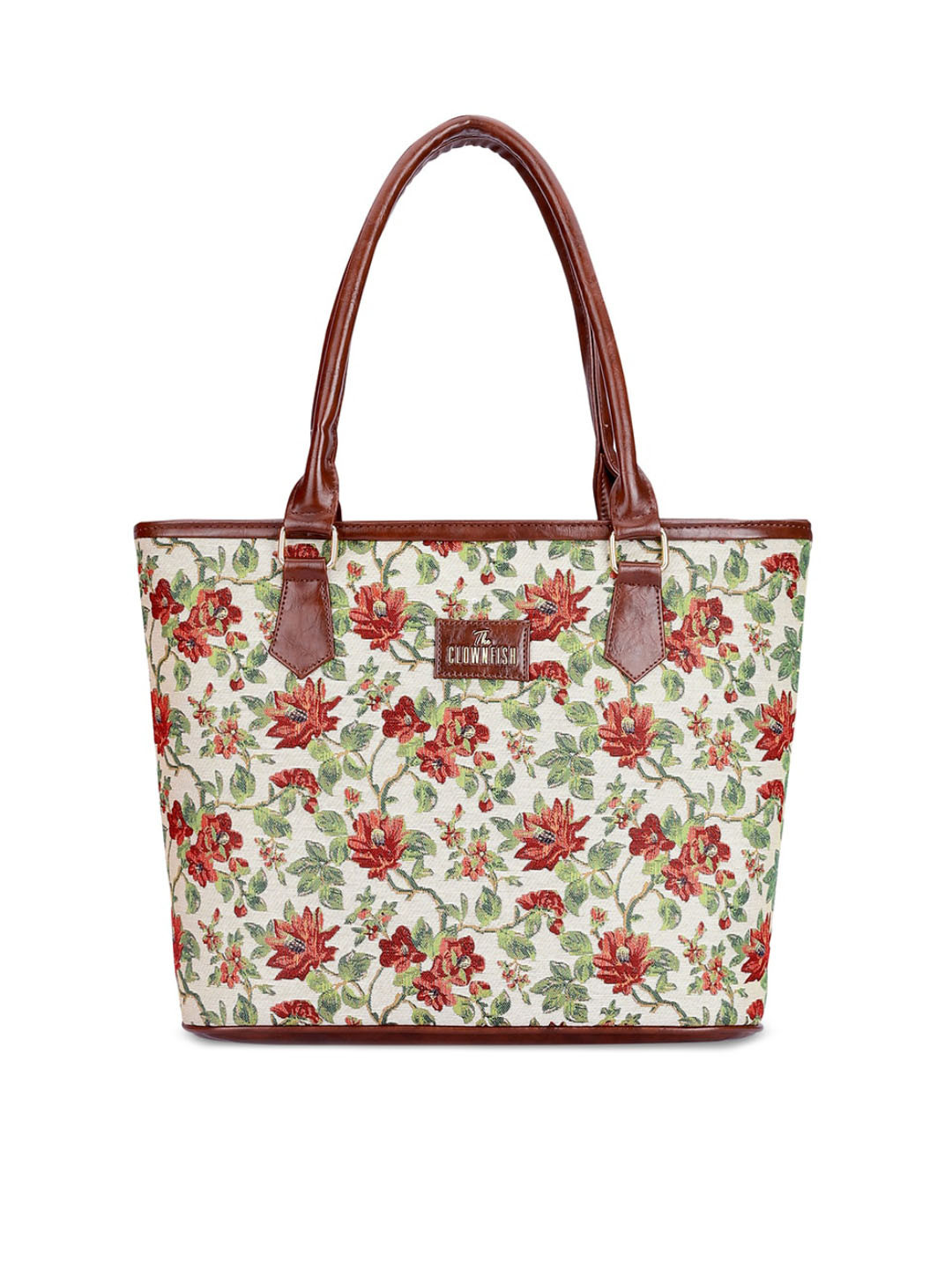 Buy THE CLOWNFISH Floral Printed Shopper Shoulder Bag - Handbags for ...