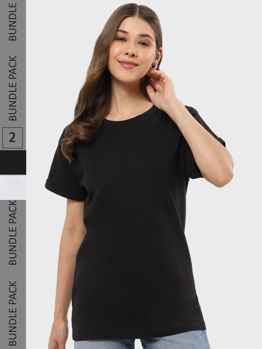 Buy Bewakoof Pack Of 2 Cotton Relaxed Fitted T Shirt - Tshirts for ...