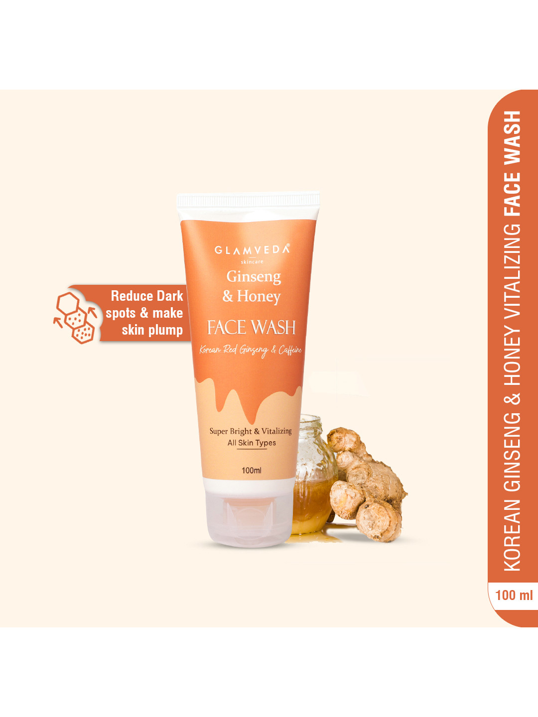 Buy GLAMVEDA Chia Seeds & Squalene Nourishing Face Wash 100 Ml - Face ...