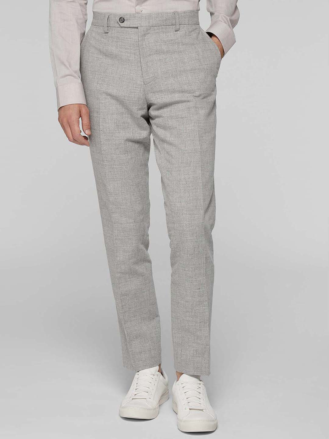 Buy Next Men Grey Skinny Fit Solid Chinos - Trousers for Men 2210835 ...