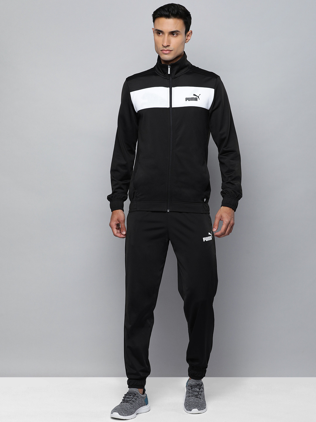 Buy Puma Men Regular Fit Colourblocked Track Suit - Tracksuits for Men ...