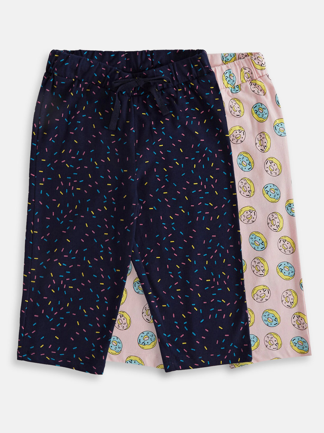 Buy Pantaloons Junior Girls Pack Of 2 Printed Cotton Capris - Capris ...