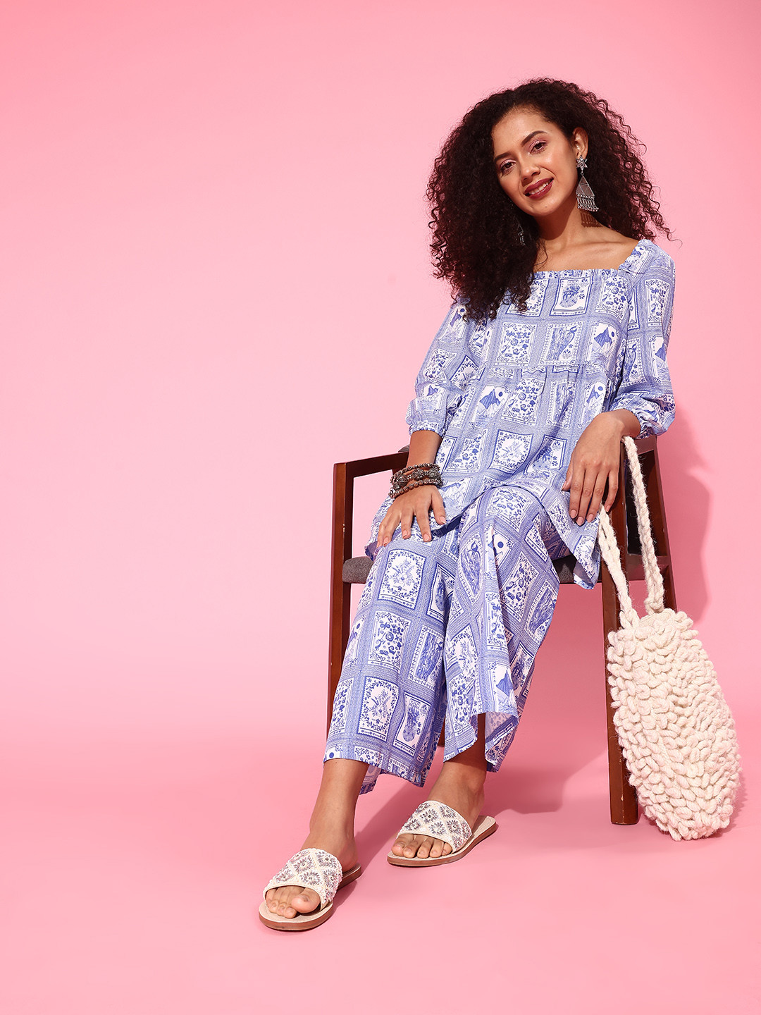 Buy Moda Rapido Women Ethnic Printed Jash E Bahara Empire Kurti With ...