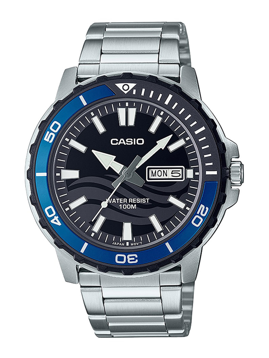 Buy CASIO Men Stainless Steel Bracelet Style Straps Analogue - Watches ...