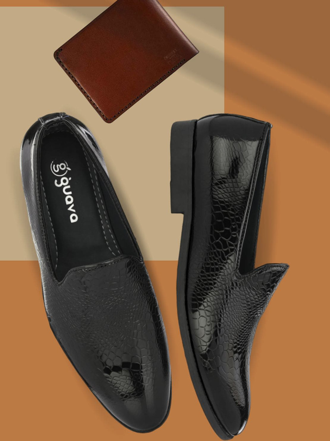 Buy Guava Men Textured Formal Slip On Shoes - Formal Shoes for Men ...