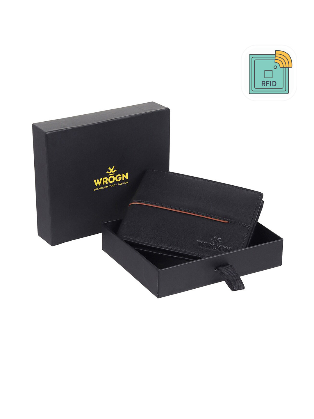 Buy WROGN Men Leather Two Fold Wallet - Wallets for Men 22123014 | Myntra