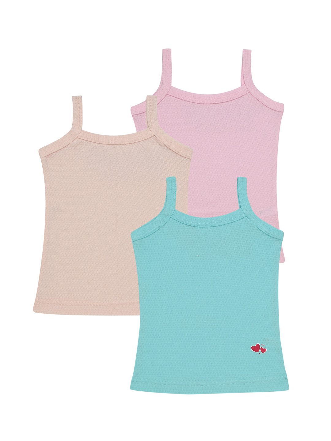 Buy Bodycare Kids Girls Pack Of 3 Assorted Cotton Camisoles - Camisoles ...