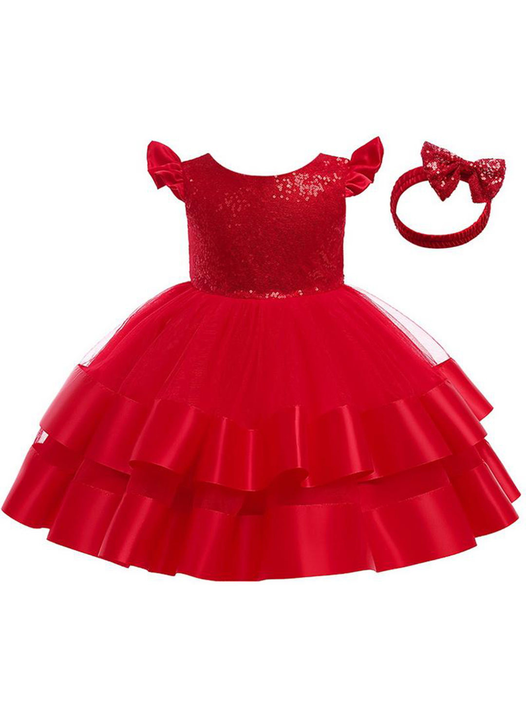 Buy R Cube Embellished Satin Dress - Dresses for Girls 22127304 | Myntra