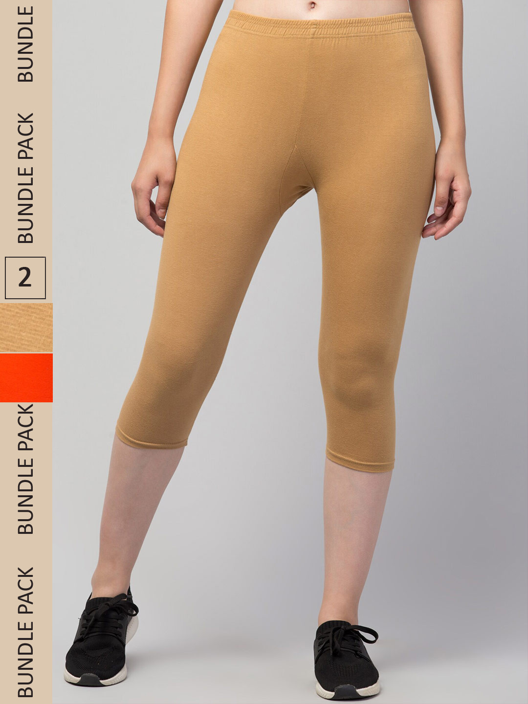 Buy Apraa & Parma Women Pack Of 2 Skinny Fit Capris - Capris for Women ...