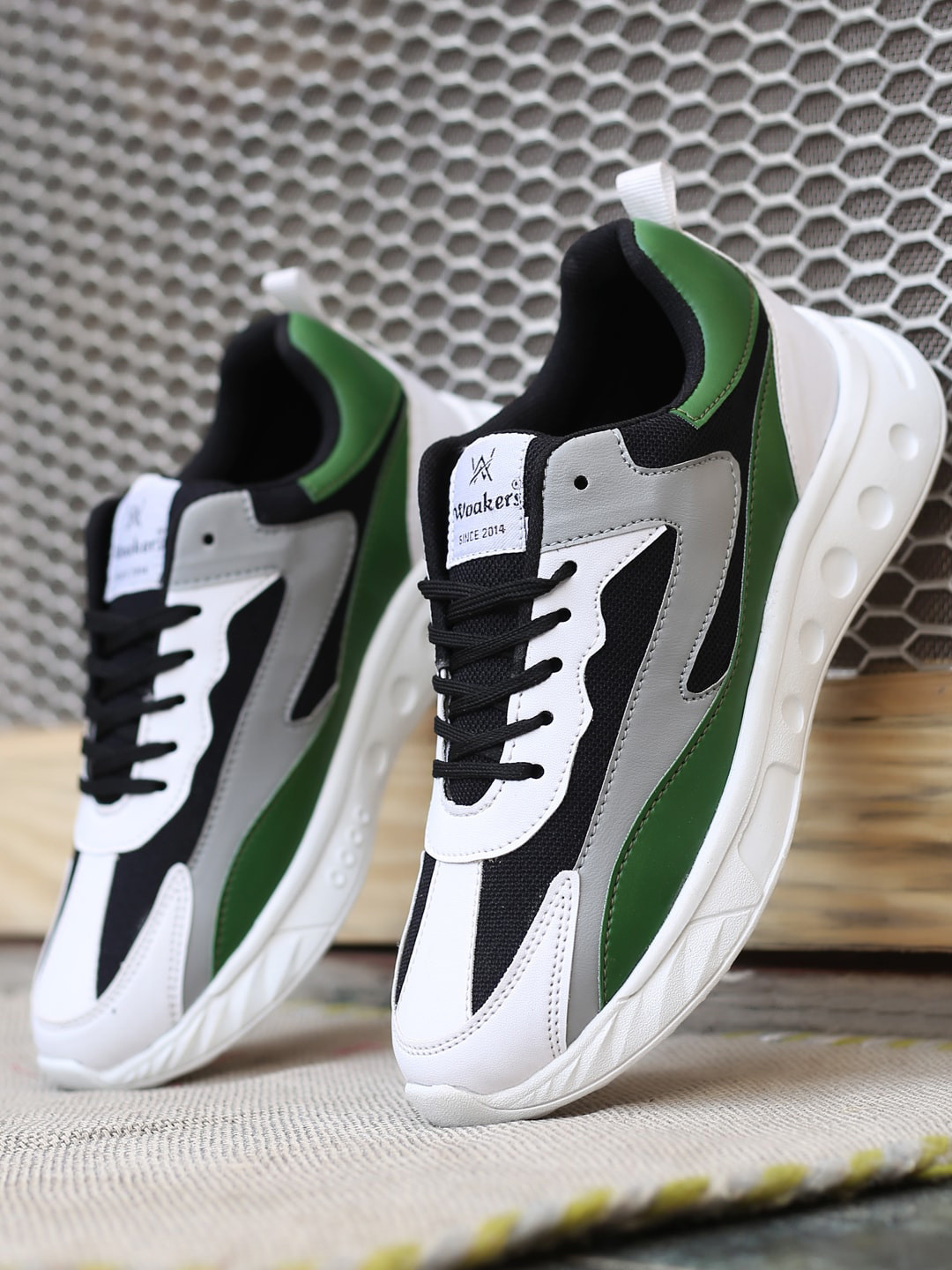 Buy Woakers Men Colourblocked Waterproof Lining Sneakers - Casual Shoes ...