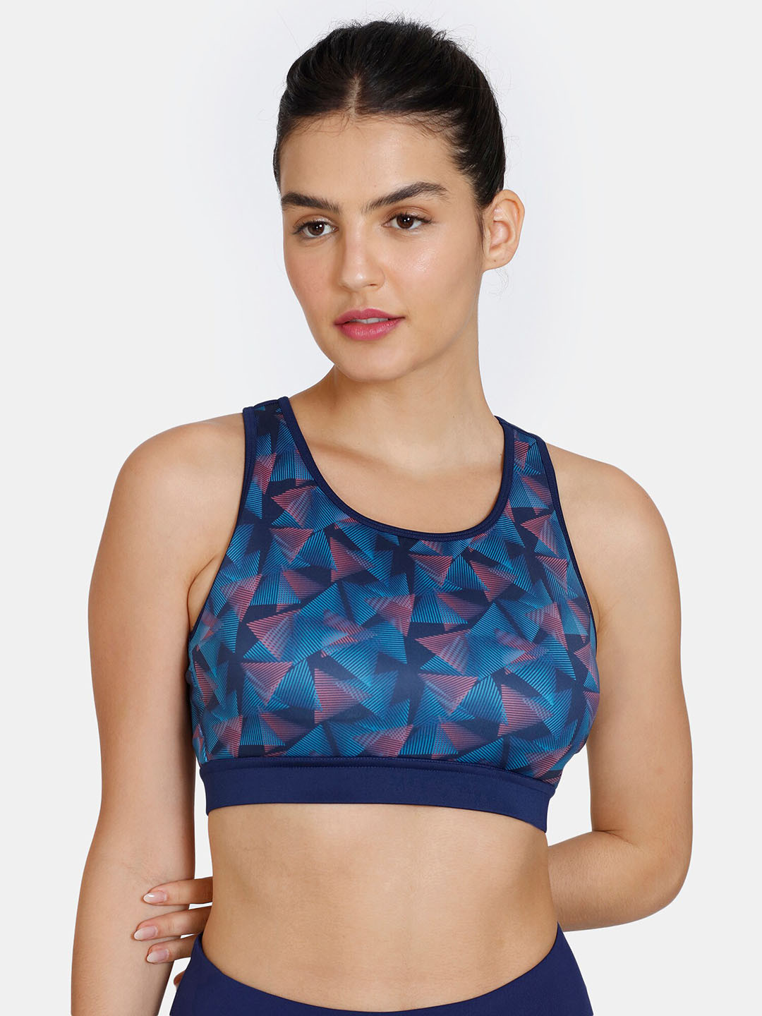 Buy Zelocity By Zivame Geometric Sports Bra - Bra for Women 22144506 ...