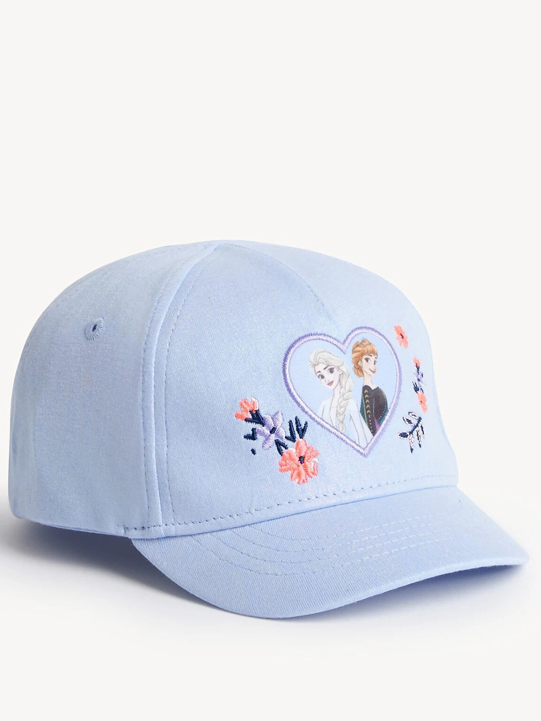 Buy Marks & Spencer Girls Blue & Red Embroidered Baseball Cap - Caps ...
