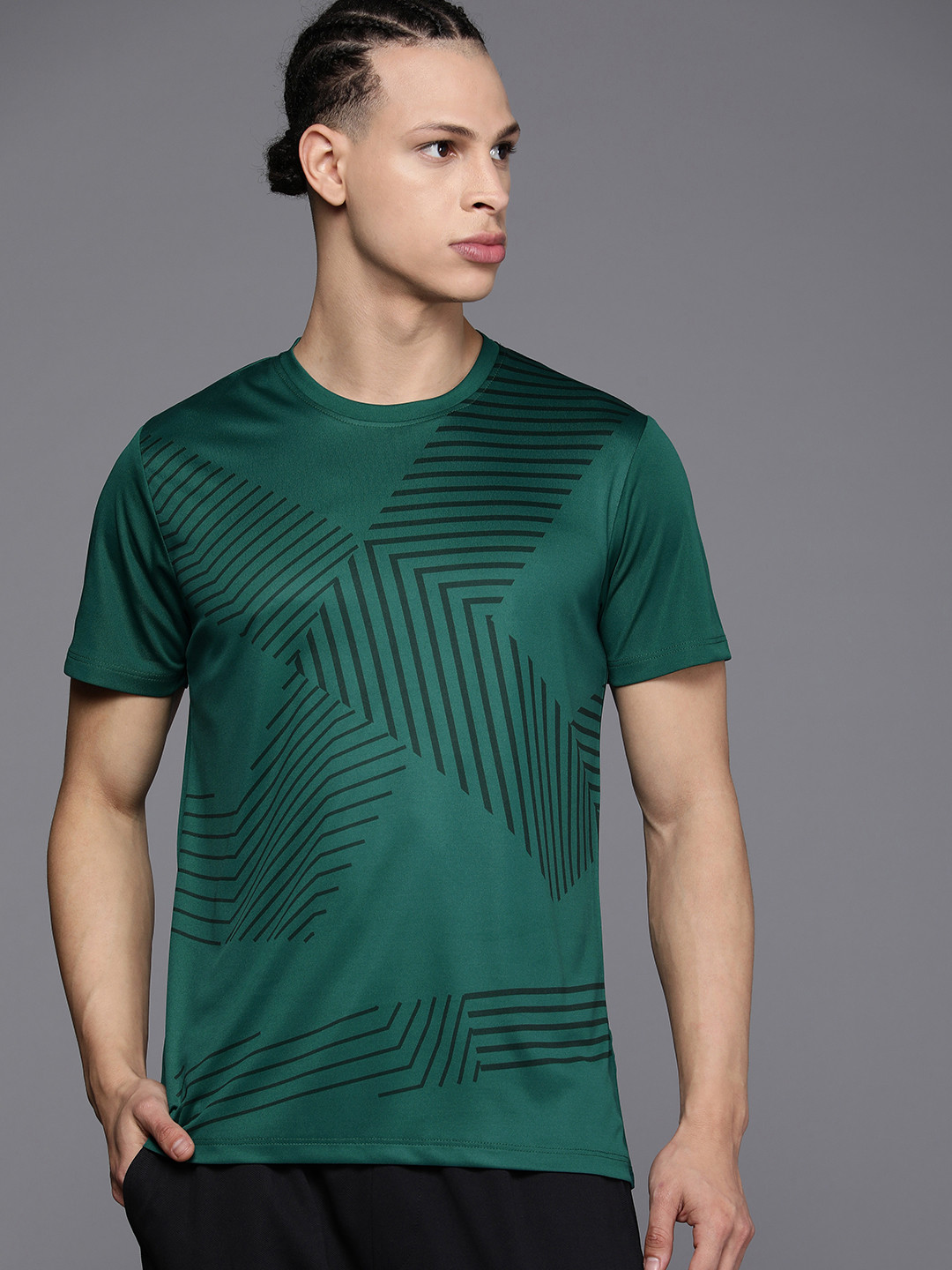 Buy WROGN ACTIVE Men Dry Pro Brand Logo Printed Sports T Shirt ...