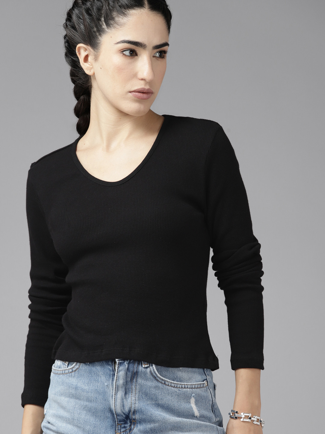 Buy Roadster Solid Top - Tops for Women 22147638 | Myntra