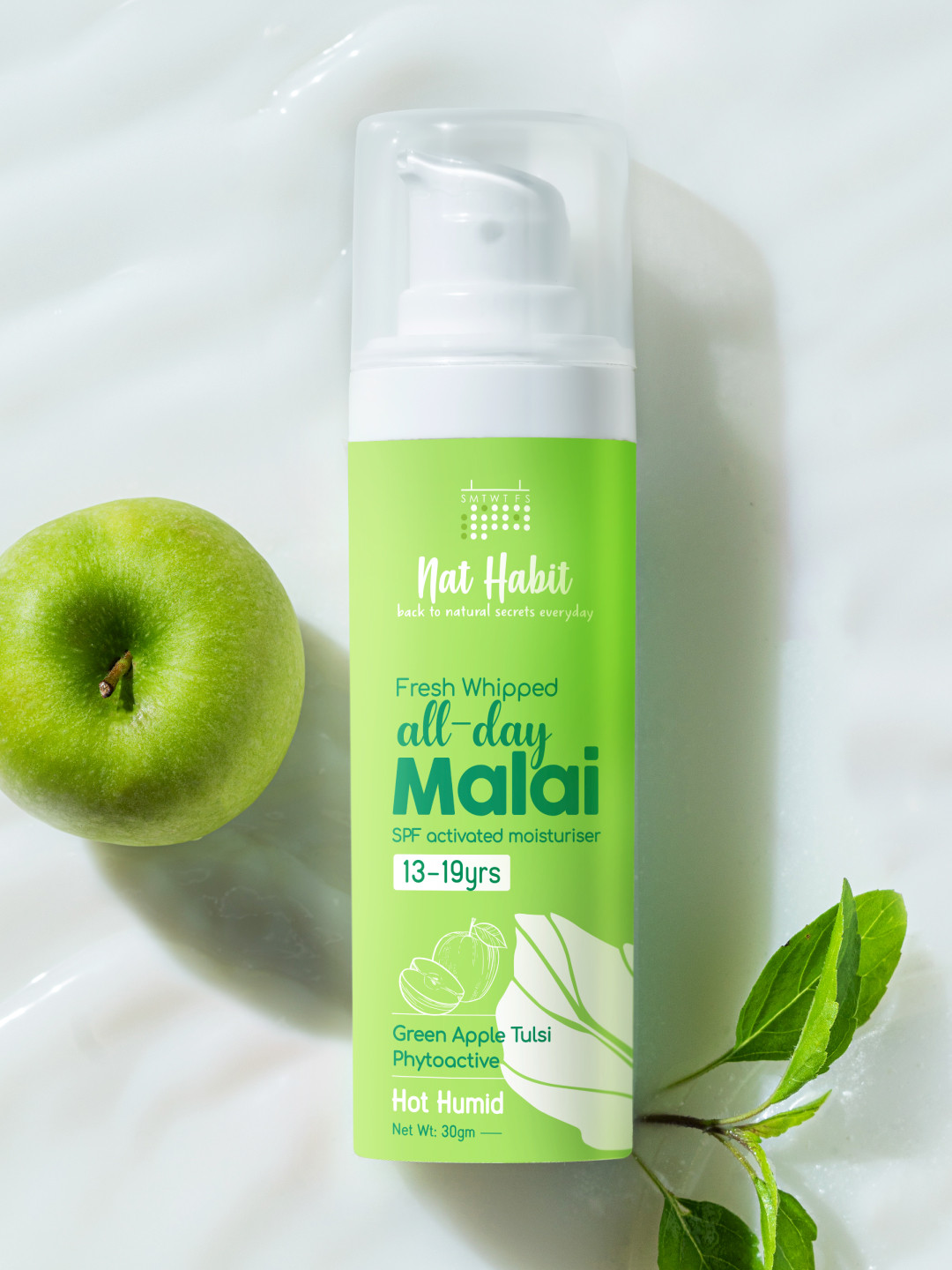 Buy Nat Habit Fresh Whipped All Day Malai Moisturizer With Green Apple ...