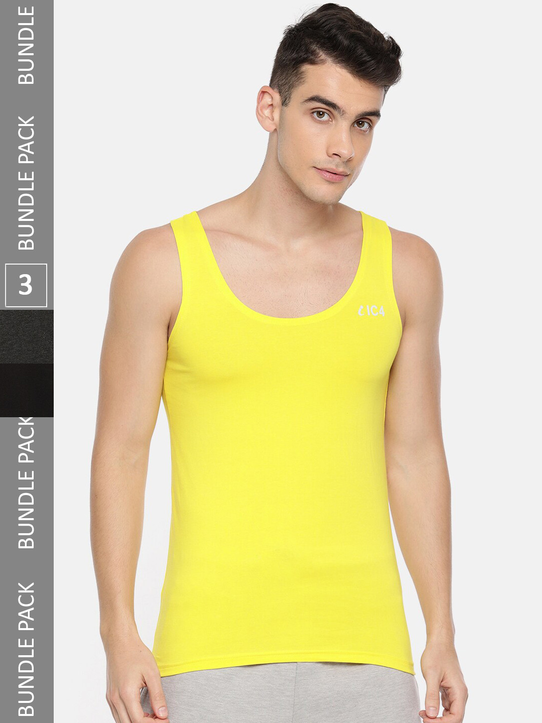 Buy IC4 Men Pack Of 3 Innerwear Vests - Innerwear Vests for Men ...