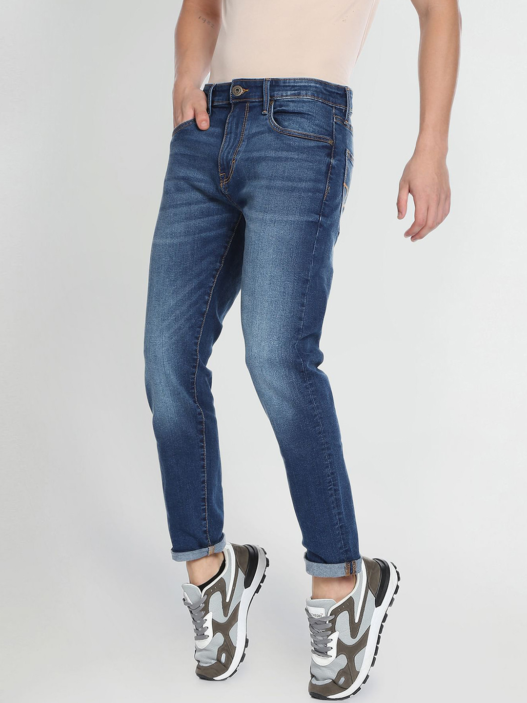 Buy Flying Machine Slash Slim Tapered Fit Authentic Signature Jeans ...