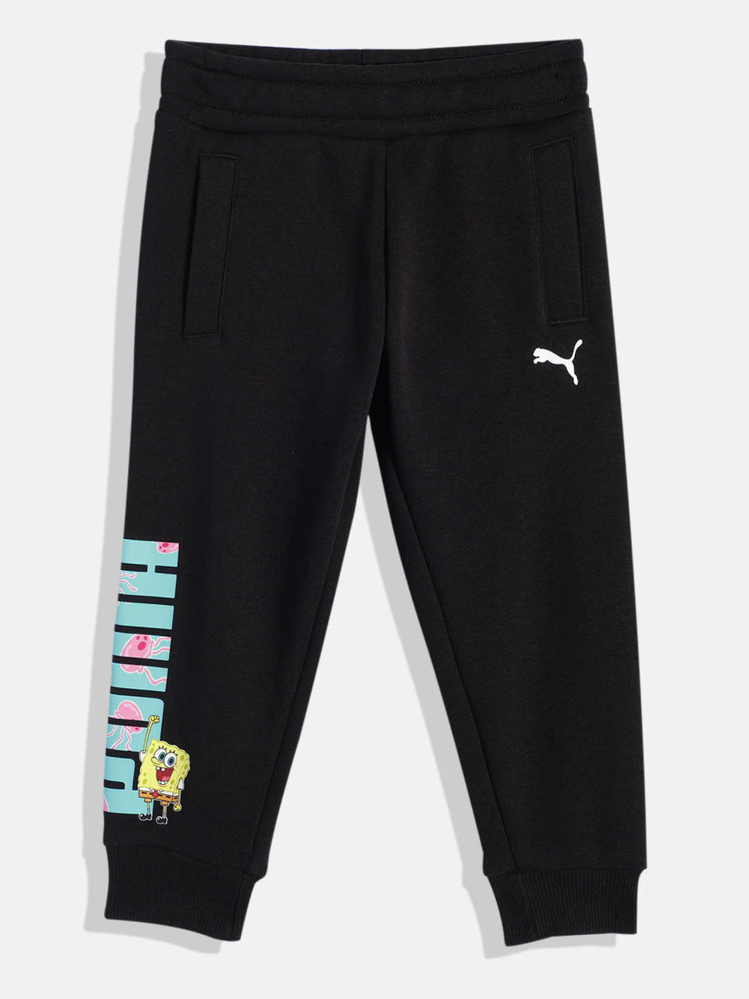Buy PUMA Kids X SPONGEBOB Regular Fit Joggers - Track Pants for Unisex ...