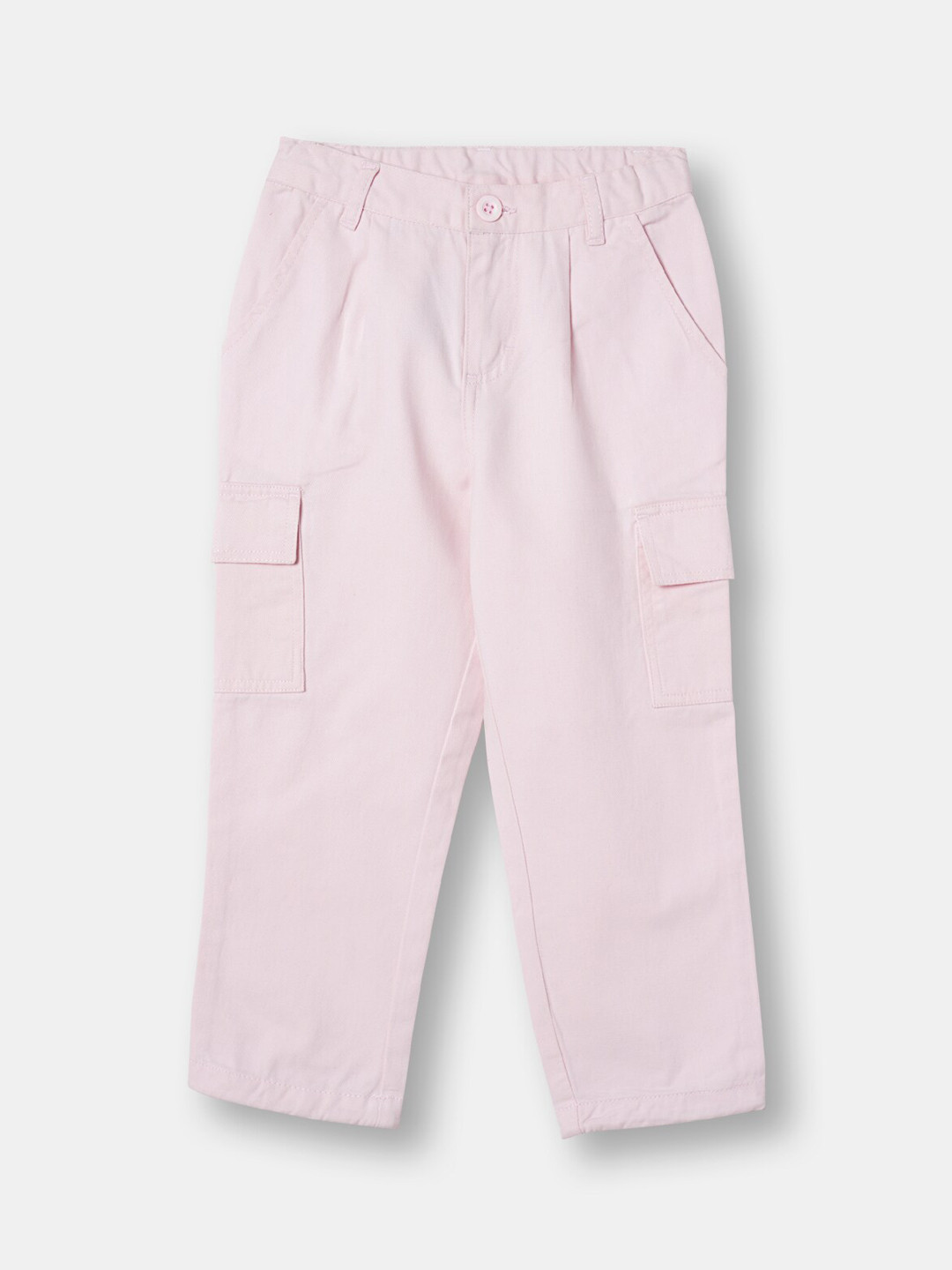 Buy R&B Girls Mid Rise Cotton Cargos - Trousers for Girls 22163438 | Myntra