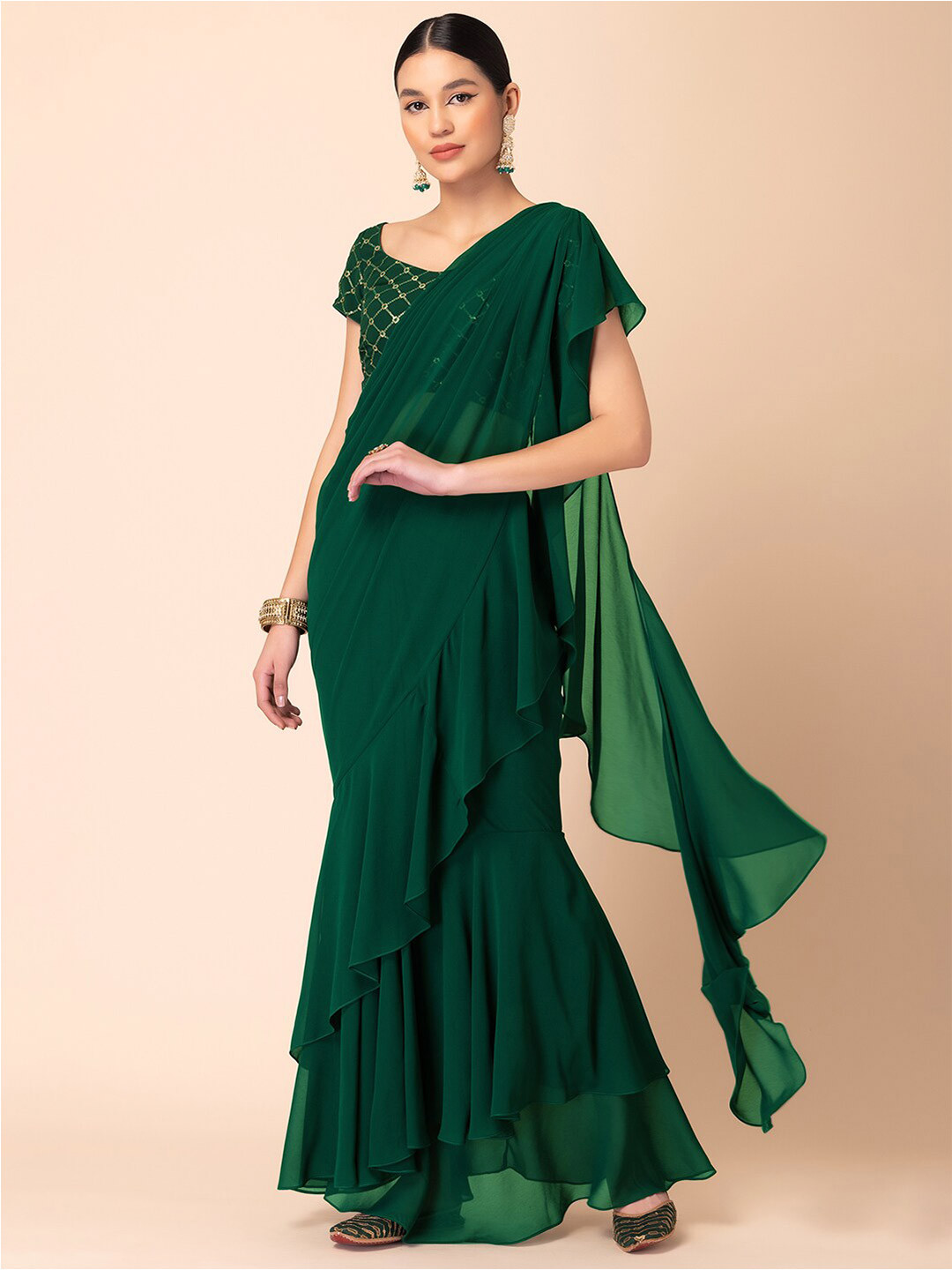 Buy INDYA Ready To Wear Saree - Sarees for Women 22165300 | Myntra