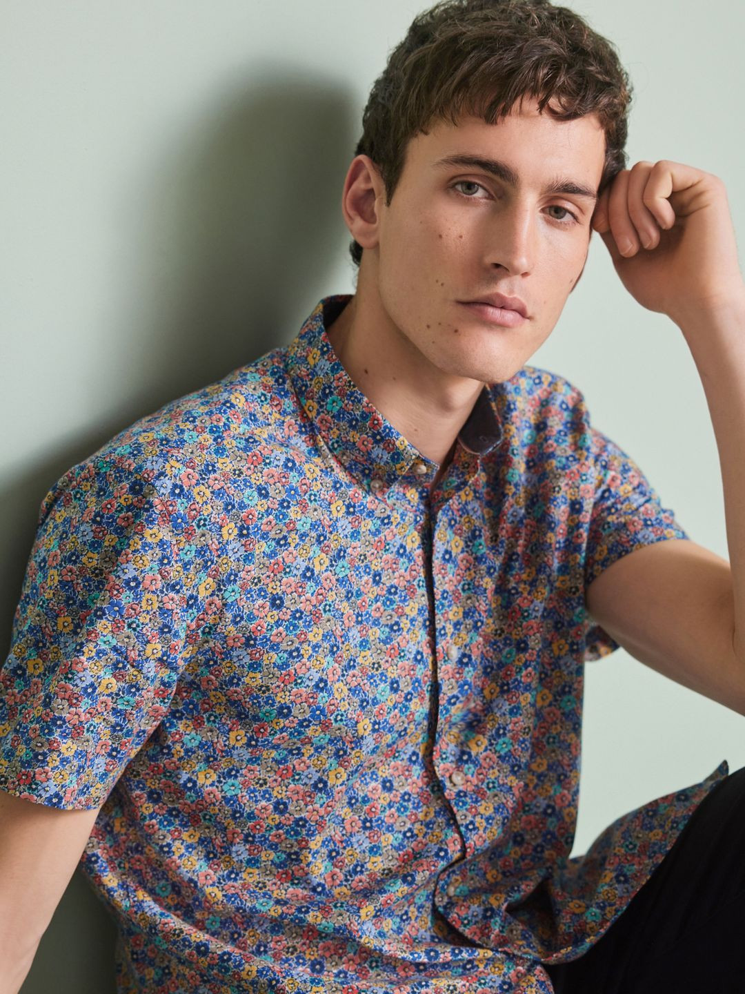 Buy NEXT Floral Printed Pure Cotton Casual Shirt - Shirts for Men ...