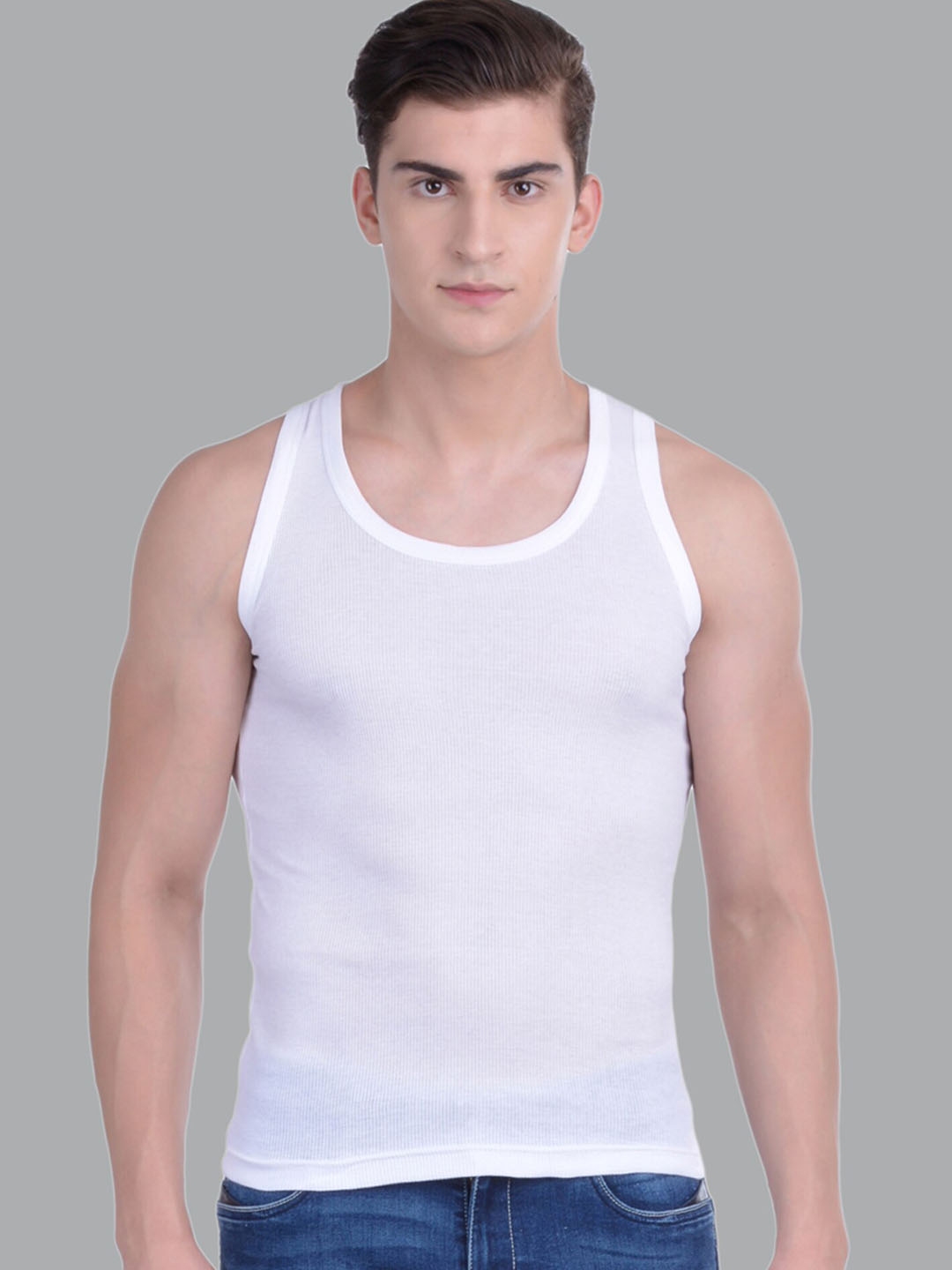 Buy Force Nxt Men Pack Of 5 Cotton Innerwear Vests Innerwear Vests