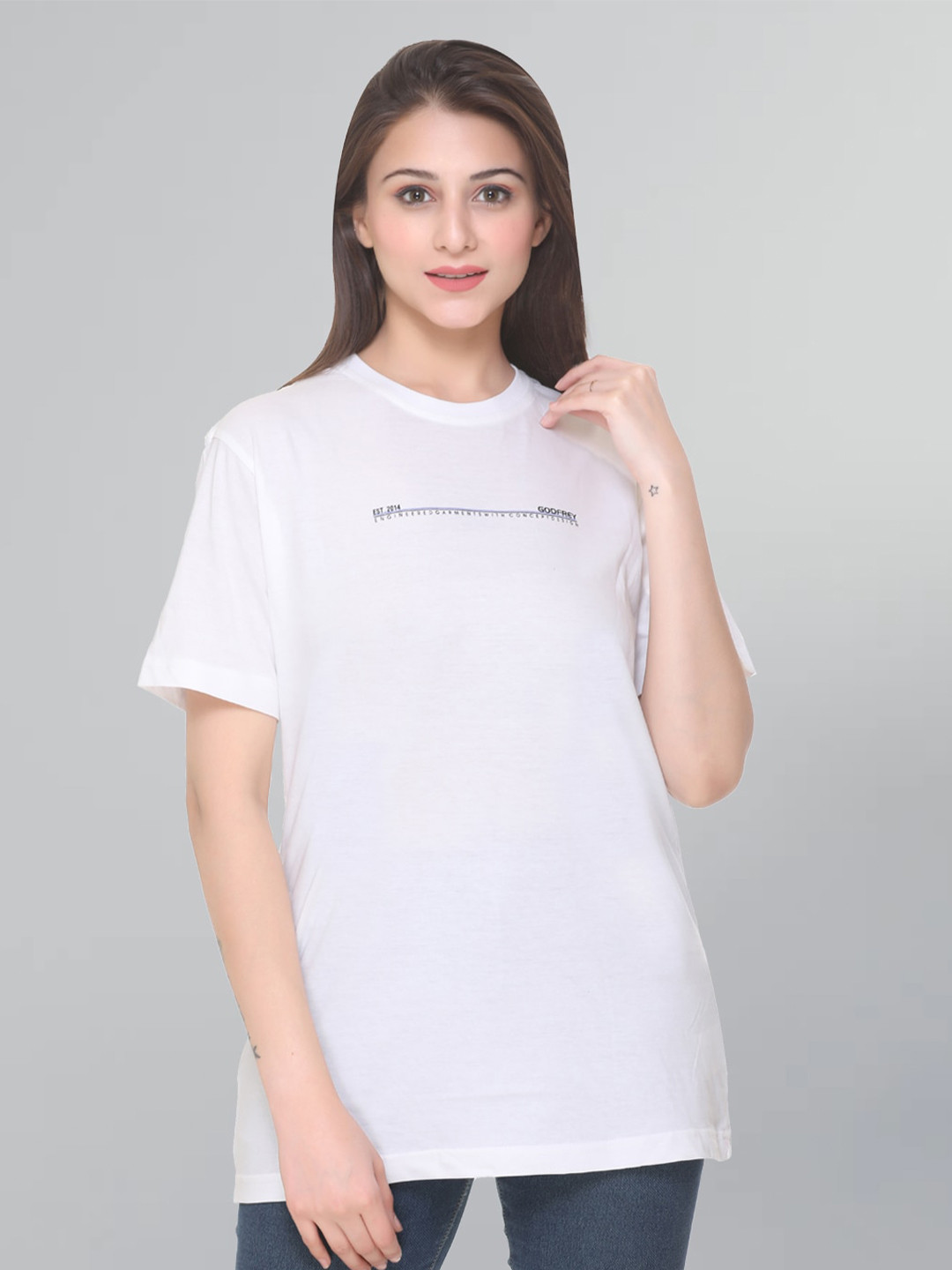 Buy GODFREY Dry Fit Cotton T Shirt - Tshirts for Women 22181376 | Myntra
